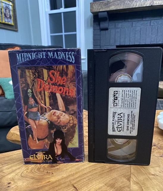 RARE VHS, She Demons (1958) Midnight Madness Elvira OOP B- Movie HTF ...