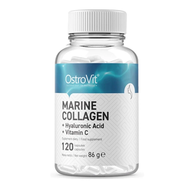OSTROVIT MARINE COLLAGEN Skin Joints Hair Bones Hyaluronic Acid Vit C ...