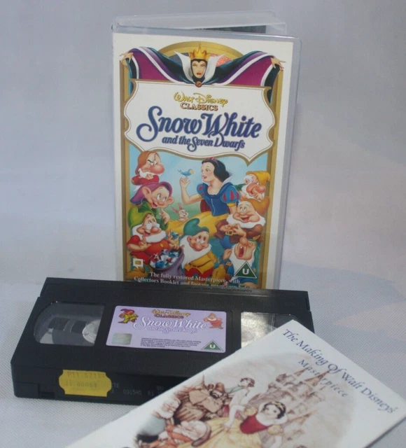 RARE WALT DISNEY Classics Snow White and the Seven Dwarfs VHS Video ...