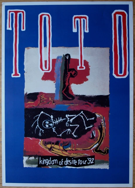 POSTER TOTO KINGDOM of Desire Tour Format 60 x 84 cm Original von 1992 ...