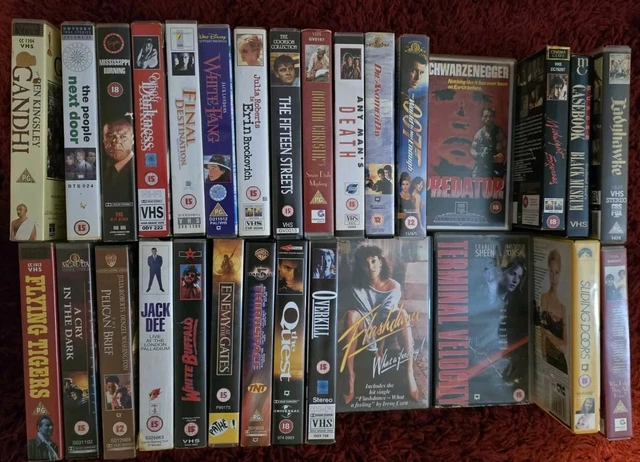 BUNDLE OF 29X USED Classic 90s VHS Films - Job Lot Video Tapes #1 £25. ...