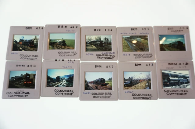 COLOUR RAIL STEAM Loco Locomotive Railway Slide x10 Ref CR73 £9.59 ...