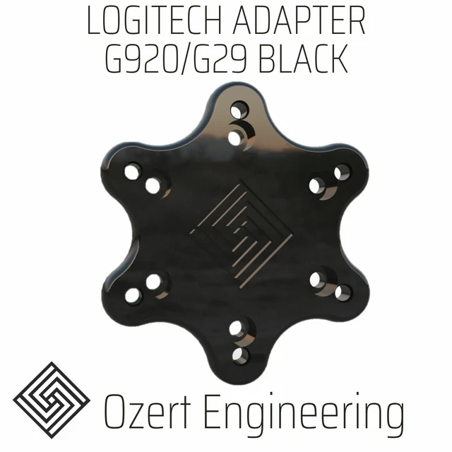 BLACK LOGITECH G920 G923 G29 G27 70mm Steering Wheel Adapter HIGH ...