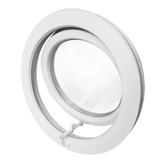 ROUND WINDOW AWNING White uPVC 650 700 750 800 mm Circular Porthole £ ...