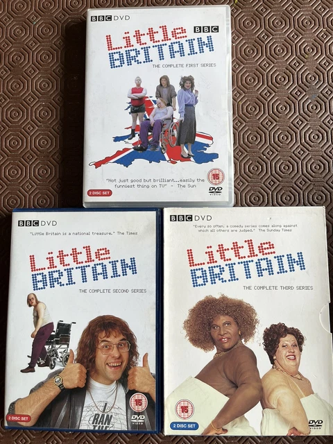 LITTLE BRITAIN COMPLETE Series 1-3 BBC DVD Collection. Banned & Out Of ...