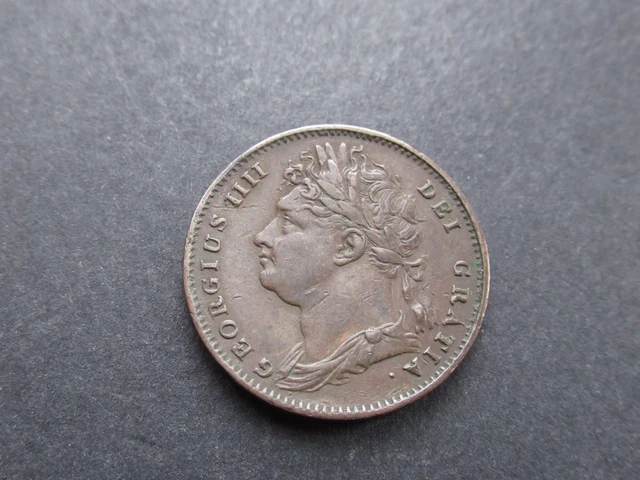 1822 GEORGE IV Copper Farthing Coin Nice Collectable Condition £8.66 ...