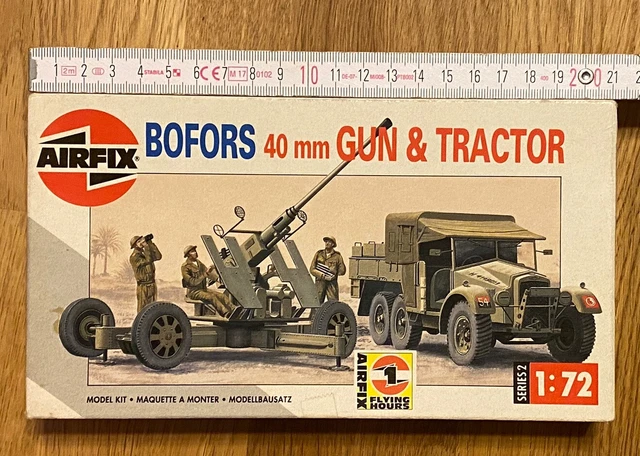 SELTEN AIRFIX 02314 Bofors 40mm Gun and Tractor KIT 1:72 NEU! OVP ...