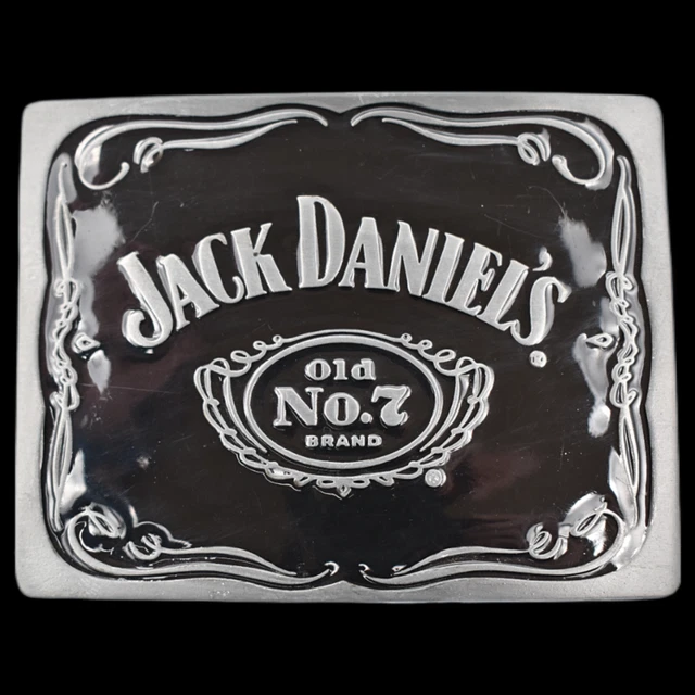 JACK DANIELS OLD No. 7 Whiskey Black Paisley Belt Buckle £32.58 ...