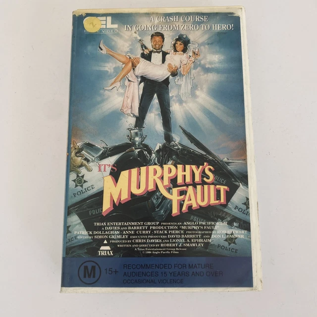 IT'S MURPHY'S FAULT (VHS, 1988) RARE VHS CEL Video Tape Ex Rental ...