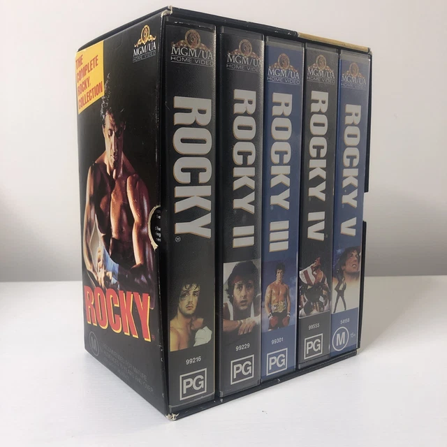 THE COMPLETE ROCKY Collection Box Set VHS Movies 1-5 MGM Home Video $35 ...