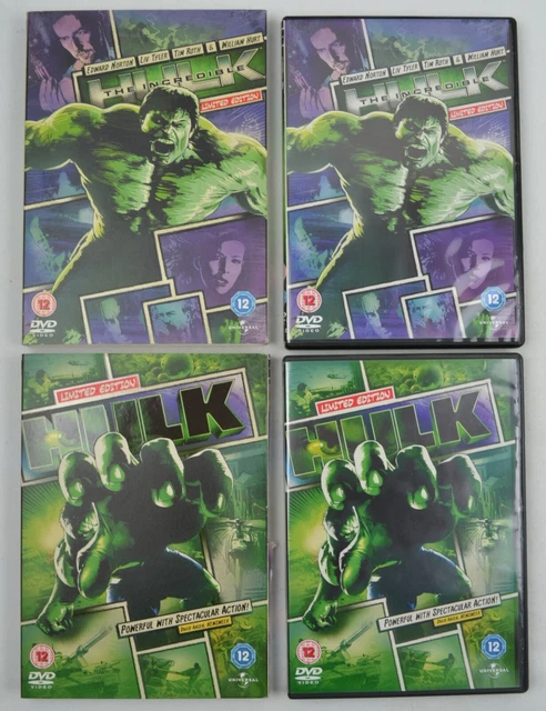 HULK + THE Incredible Limited Edition DVD Comic Book Slipcase Slipcover ...