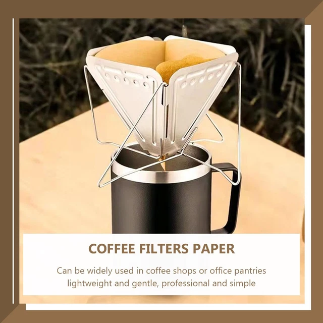 100 PCS UNBLEACHED Coffee Filters Filtering Paper Machine Papers $17.99 ...
