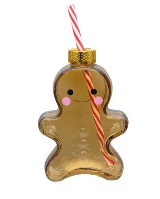 ALDI GINGERBREAD MAN Cup Glass Bearista Christmas 2025 Viral Ornament ...
