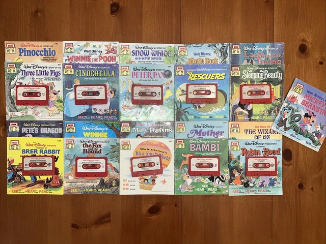 VTG WALT DISNEY Storyteller See Hear Read-Along Book & Cassette Tape ...