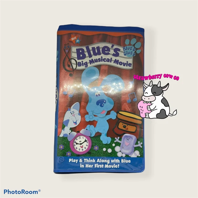 Blues Clues Blues Big Musical Movie Vhs 2000 Clamshell Blue Vhs