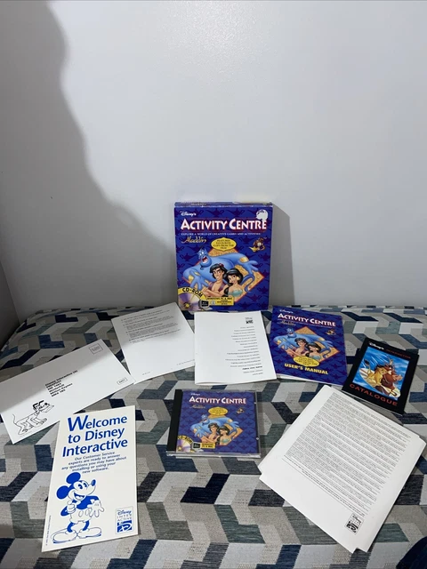 DISNEY’S ALADDIN Activity Centre 1994 Pc Windows CD-ROM With Box Rare £ ...