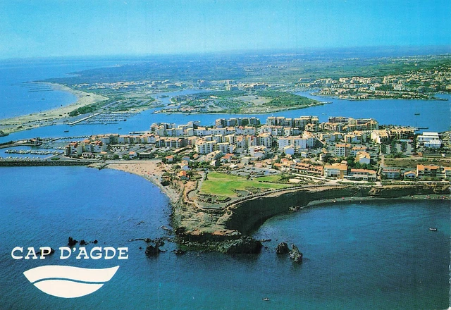 34 CAP D Agde Les Falaises Et Sa Plage De Sable Noir EUR 5,90 - PicClick FR