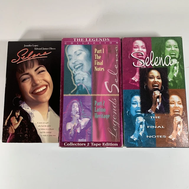 SELENA VHS BUNDLE of 3 The Final Notes Latino Heritage Pop Music ...