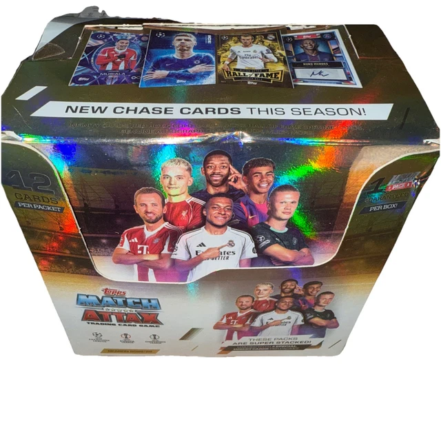 TOPPS UCC MATCH Attax 2025/26 - Full Box - Contains 32 Packs (12 Cards ...