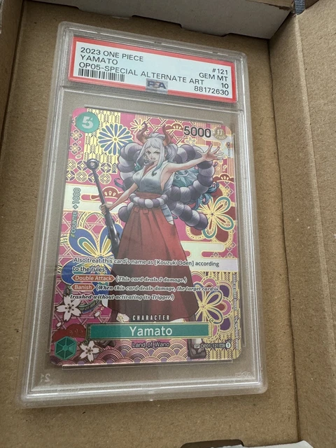 PSA 10 YAMATO OP01-121 One Piece TCG OP05 Awakening of the New Era SP ...