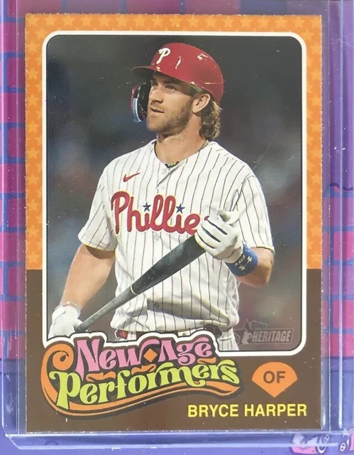 2024 TOPPS HERITAGE New Age Performers NAP-14 Bryce Harper Philadelphia ...