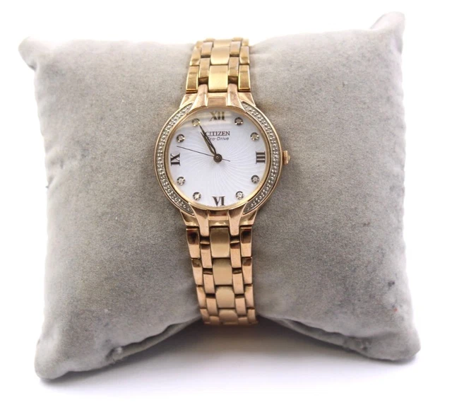 CITIZEN ECO-DRIVE E031 Gold Toned Light Solar Wristwatch - W53 £12.99 ...