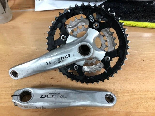 SHIMANO DEORE TRIPLE Crankset Crank 3 Speed FC-M590 44T/32T/22T 175mm ...