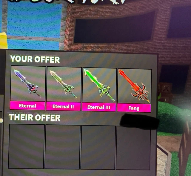 ETERNAL + 3 Messer MM2 / Roblox Murder Mystery 2 Godly SCHNELLE ...