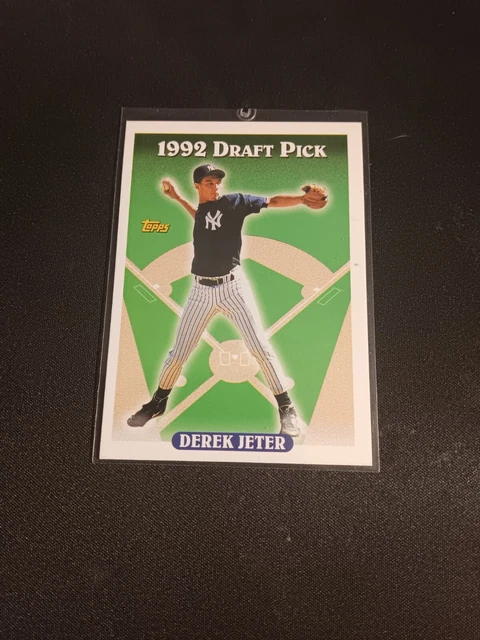 CARTA ROOKIE DEREK Jeter 1993 Topps 1992 Draft Pick #98 New York ...