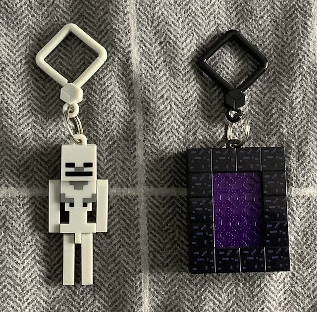 MINECRAFT KEY RING Skeleton and Nether Portal £5.00 - PicClick UK