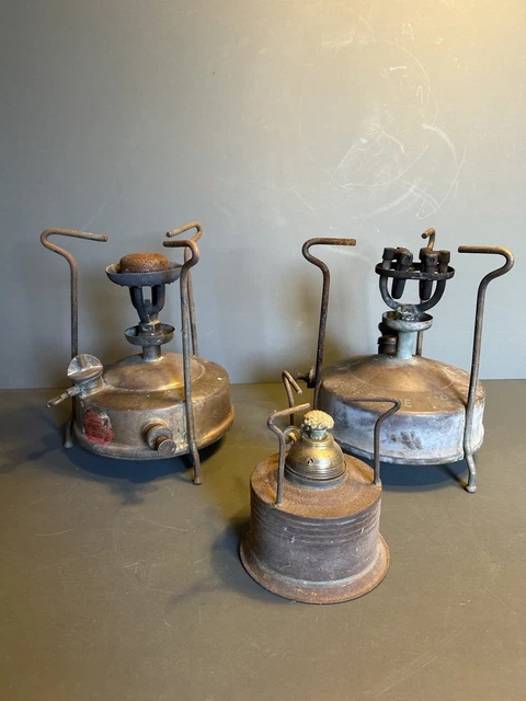 VINTAGE BRASS PARAFFIN pressure Stoves X3 PRIMUS, MONITOR £49.55 ...