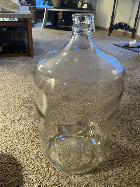 VINTAGE CRISA 5 Gallon Glass Water Bottle, carboy beer wine $25.00 ...