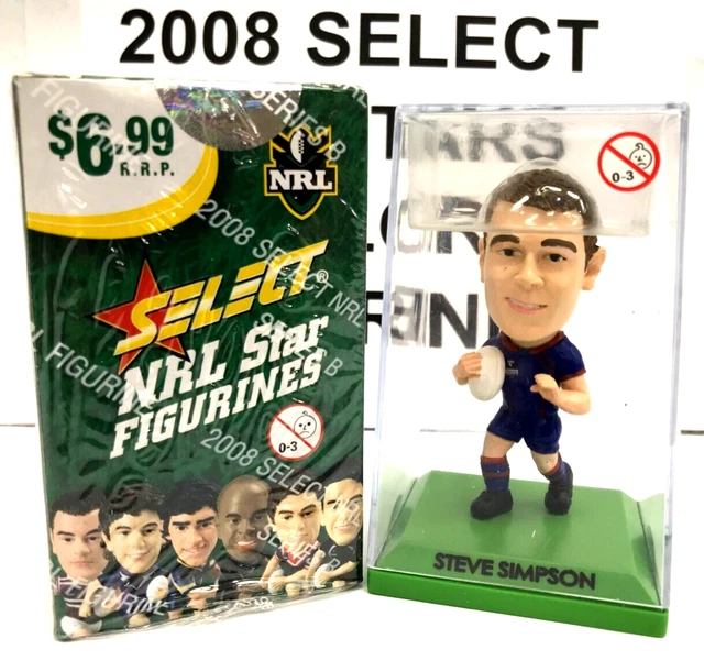 2008 SELECT NRL COLLECTIBLE STARS COLOR FIGURINE No-23 STEVE SIMPSON ...