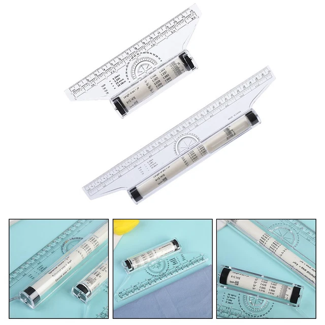 MULTI PURPOSE MEASURING Ruler with Parallel Roller for Accurate ...