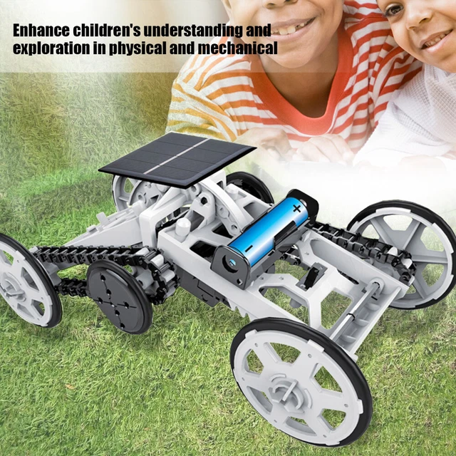SOLAR POWERED 4WD Crawler Climbing Assemble Car Toy Model Science ...