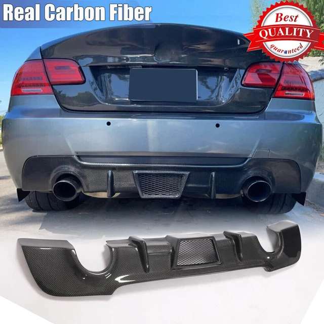 REAL CARBON REAR Bumper Diffuser Lip Spoiler for BMW E92 E93 325i M ...