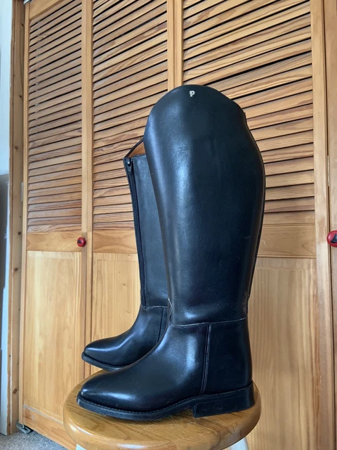 PETRIE CUSTOM DRESSAGE Dress Boots 18” Plus Size Calf 17 Height Black ...