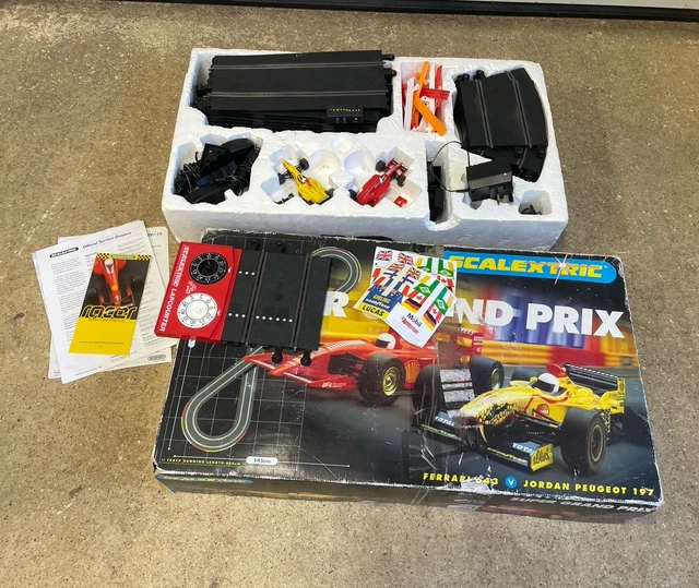 VINTAGE 1990'S SCALEXTRIC Set F1 Cars Controllers Lap Counter Ferrari ...