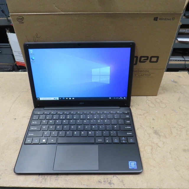 GEO GEOBOOK 2E Boxed 12.5 in Laptop Celeron N3450 1.10 GHz 64GB eMMC ...