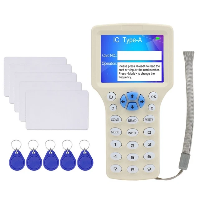 10 FREQUENCY NFC Smart Card Reader Writer RFID Copier Duplicator 125KHz ... 10 FREQUENCY NFC Smart Card Reader Writer RFID Copier Duplicator 125KHz ...