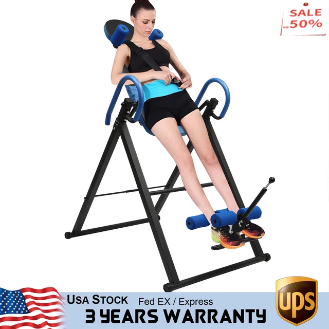 INVERSION TABLE HEAVY Duty Hang Upside Down Gravity Back Therapy Pain ...