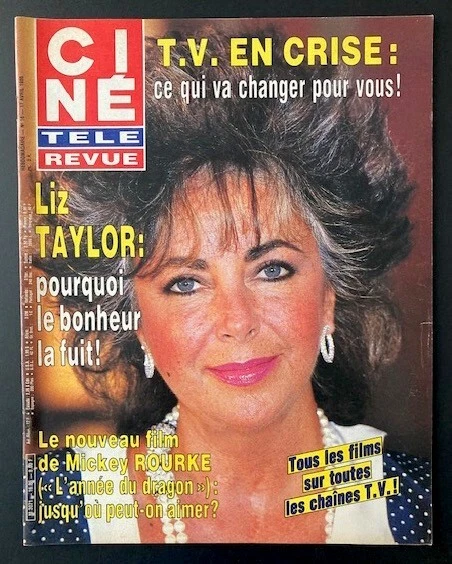 CINÉ TÉLÉ REVUE 16 (1986) - Mickey Rourke, Indochine, Linda Darnell ...