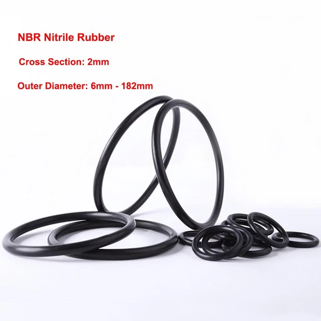 O-RING SEALS WASHERS NBR Nitrile Rubber Cross Section 5mm Oil Sealing ...