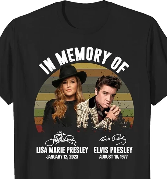 VINTAGE IN MEMORY Of Lisa Marie Presley And Elvis Presley Signatures ...