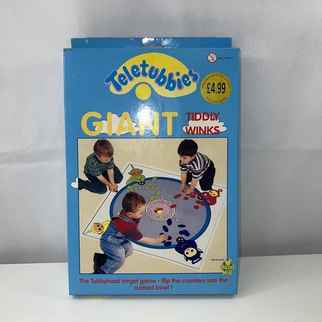TELETUBBIES GIANT TIDDLY Winks Game 1996 BBC Hazel Mill Rare Vintage ...
