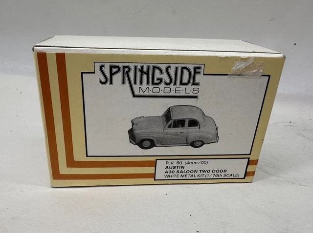 SPRINGSIDE MODELS 1/76 Scale Unbuilt Kit RV60 - Austin A30 Saloon ...