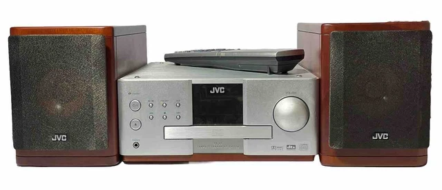 JVC EX-A1 COMPACT CD DVD System Wood Cone Speakers with Remote Fully ...