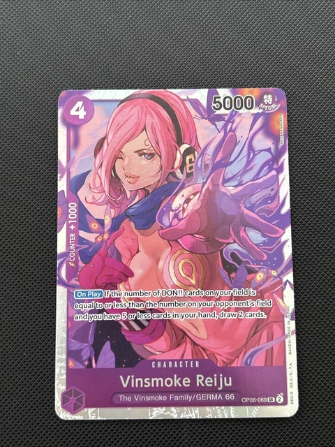 ONE PIECE OP06-069 Vinsmoke Reiju Super Rare Pack Fresh £8.99 - PicClick UK