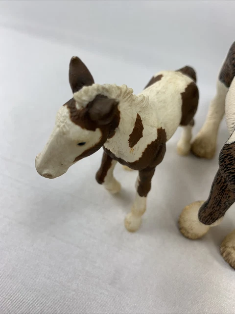 SCHLEICH TINKER Mare, Stallion and Foal 2004 Farm Life Lot Of 3 Set ...