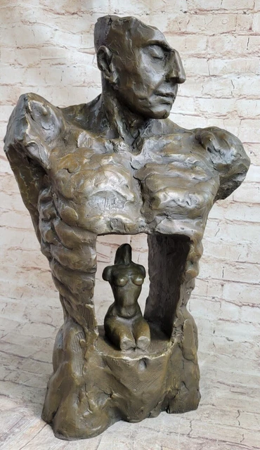 RARE SURREALIST HAND Made Creation of Life by Lost Wax Method Sculpture ...